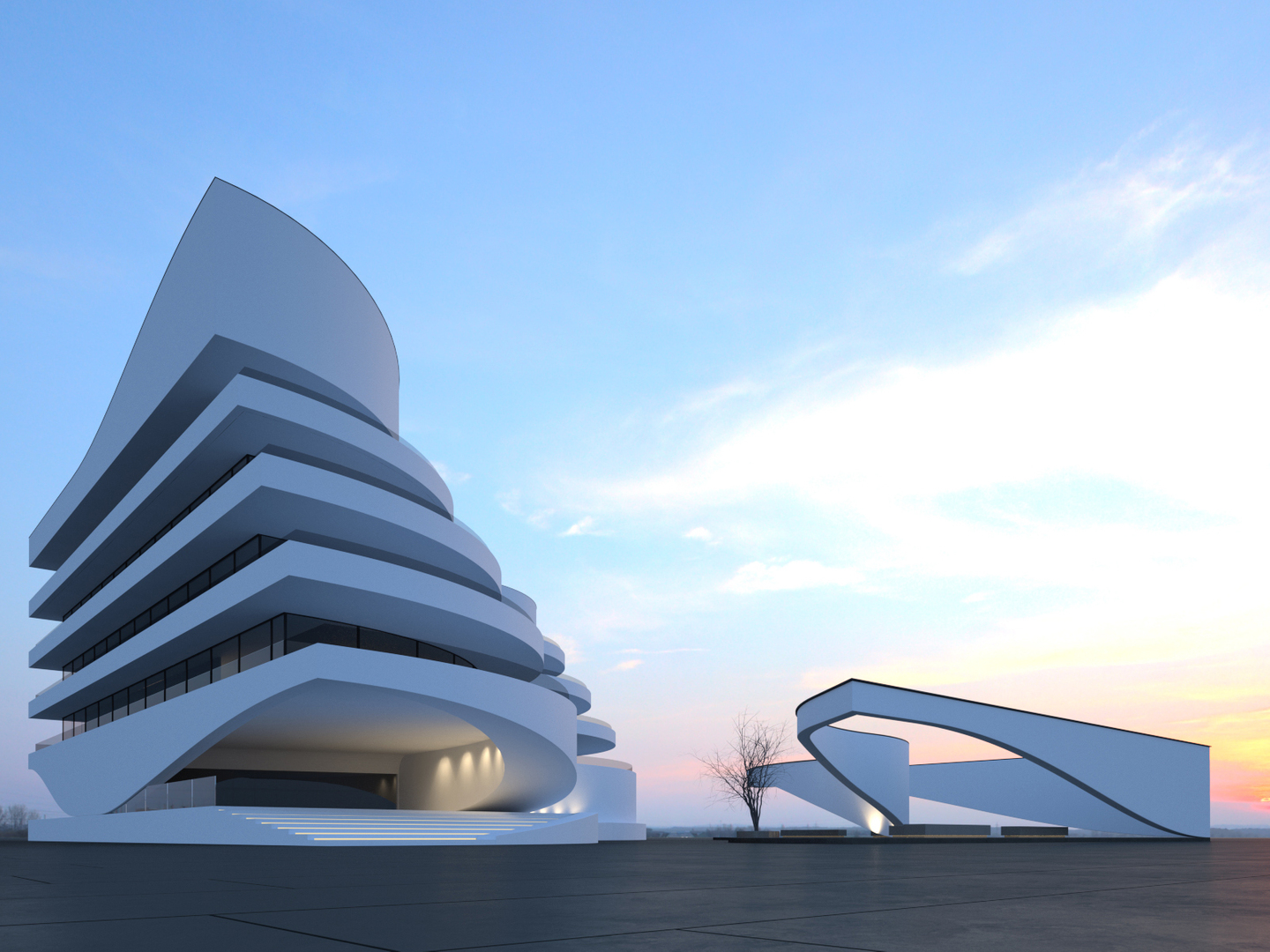 Building concept model - TurboSquid 1331182
