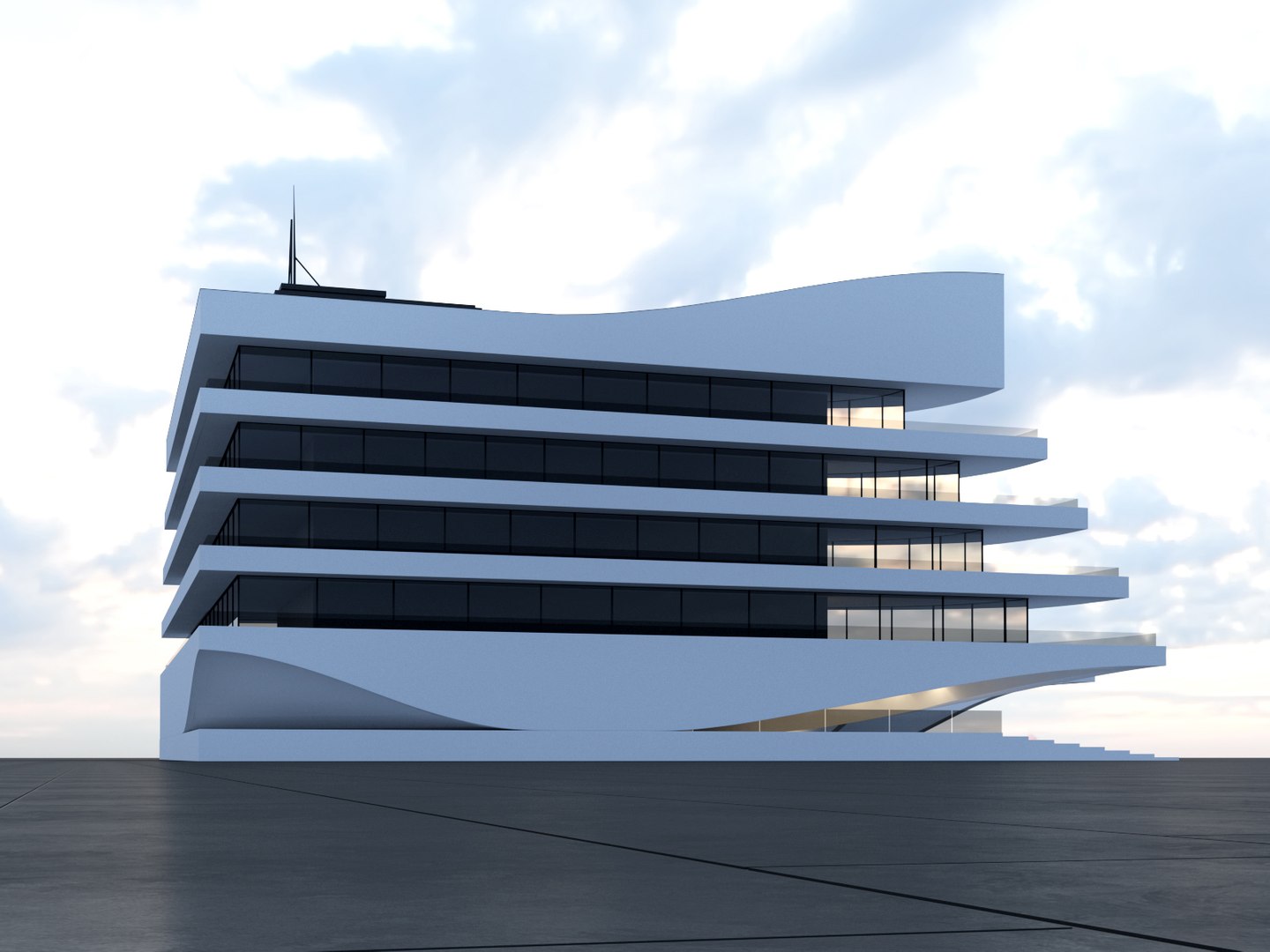 Building concept model - TurboSquid 1331182
