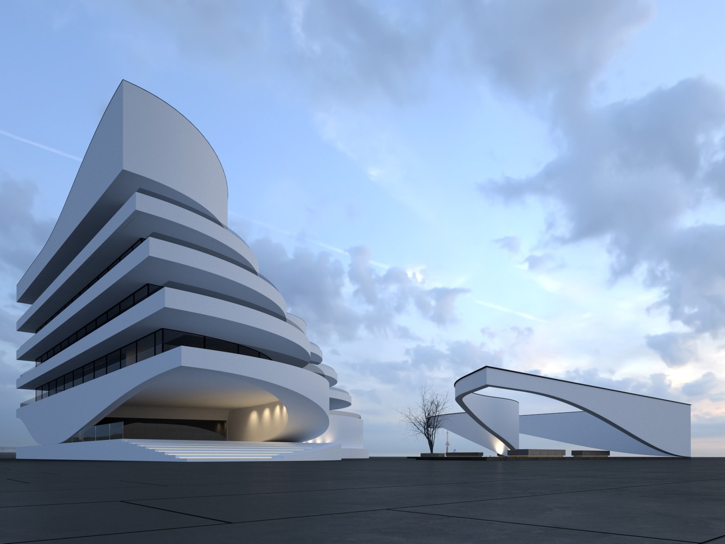 Building concept model - TurboSquid 1331182