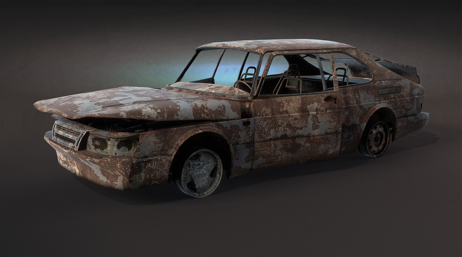 Set burnt cars 3D model - TurboSquid 1427026