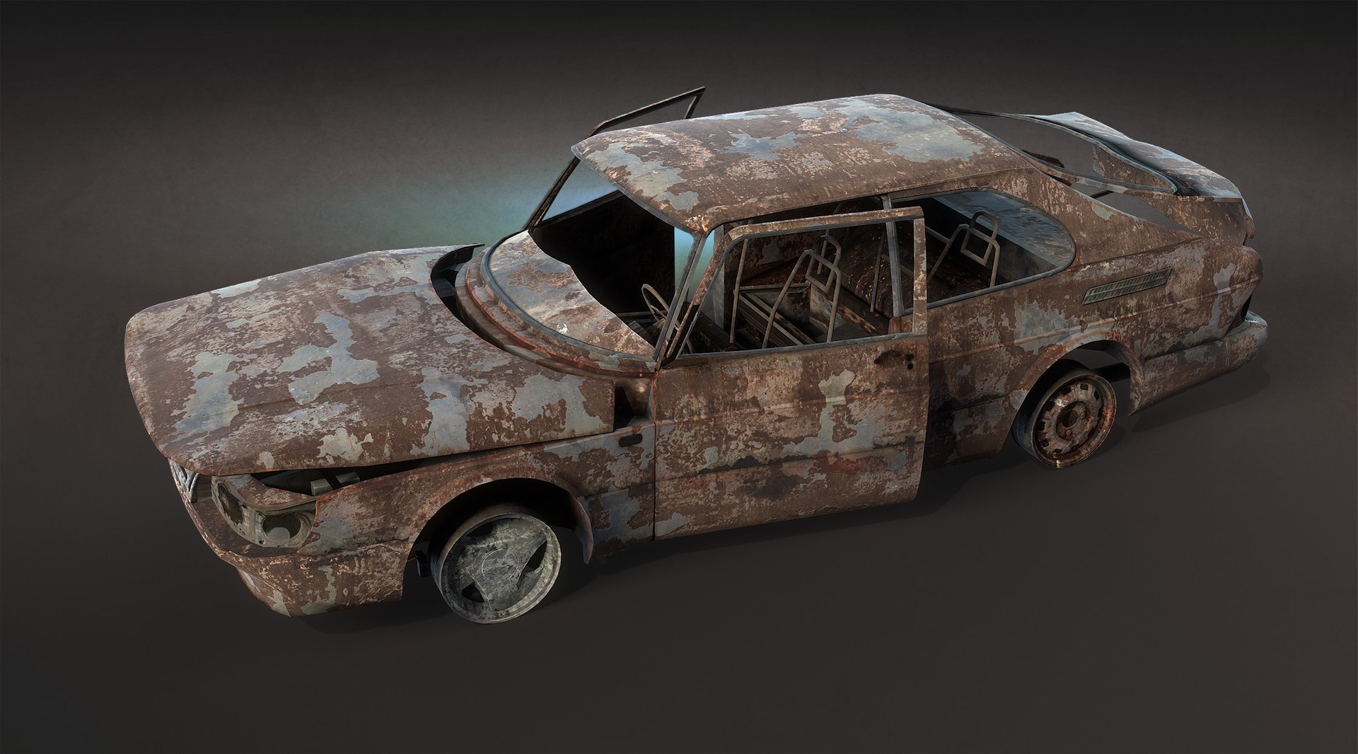 Set burnt cars 3D model - TurboSquid 1427026