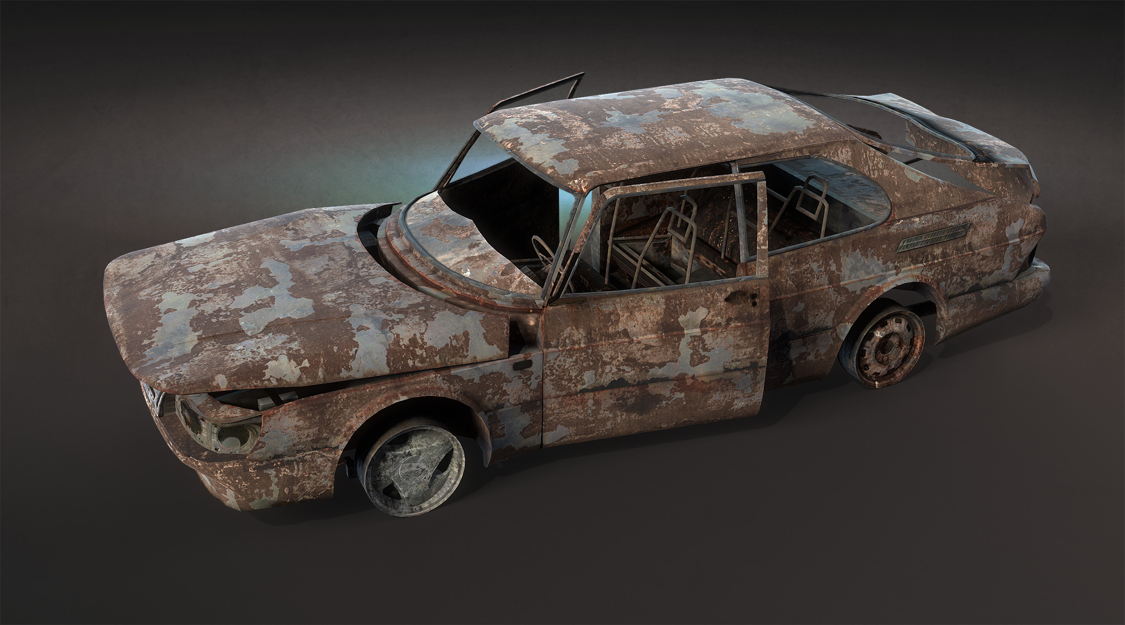 Set burnt cars 3D model - TurboSquid 1427026