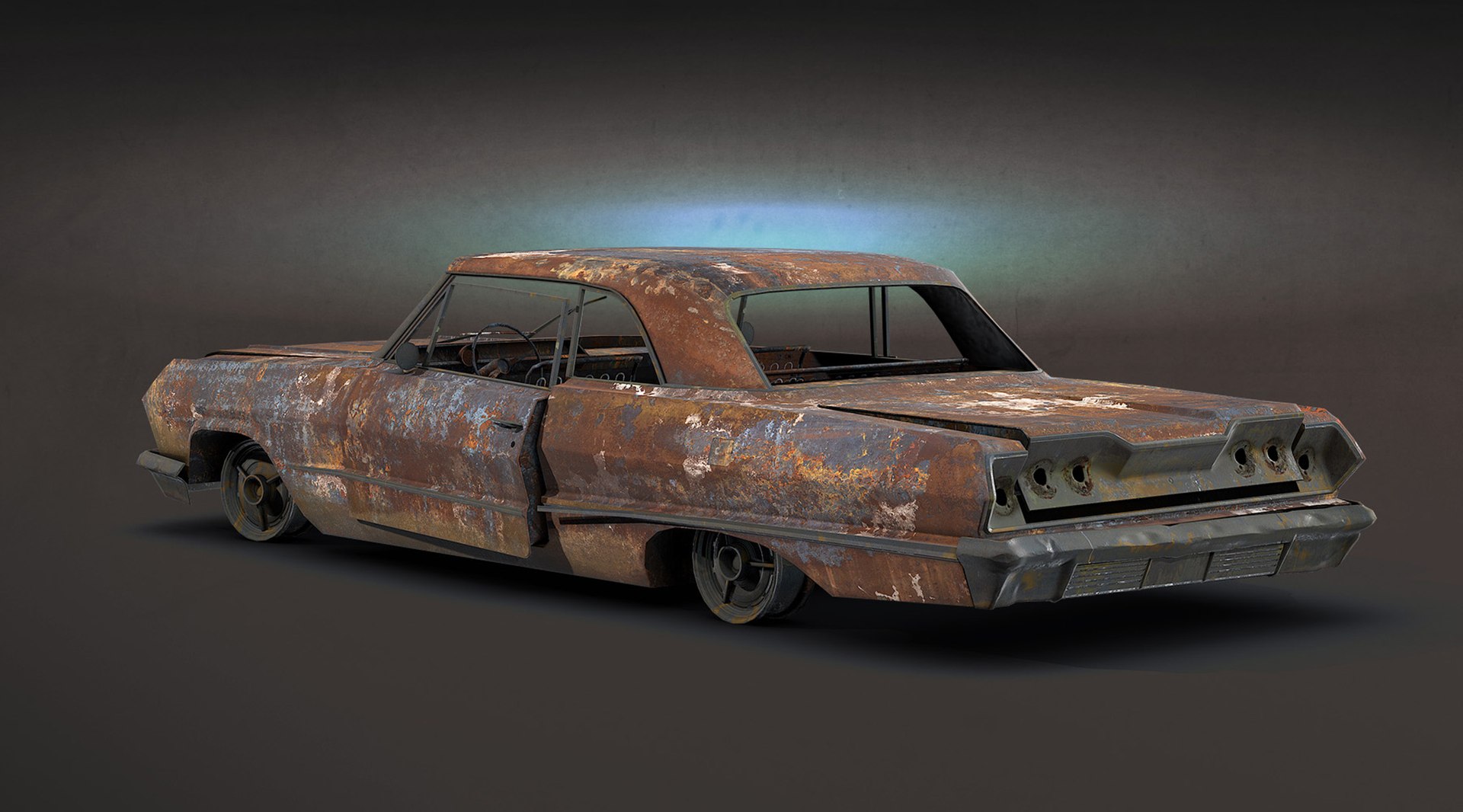 Set Burnt Cars 3D Model - TurboSquid 1427026