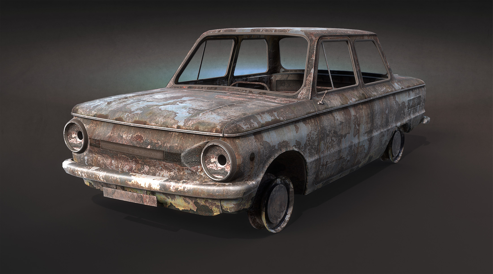 Set burnt cars 3D model - TurboSquid 1427026
