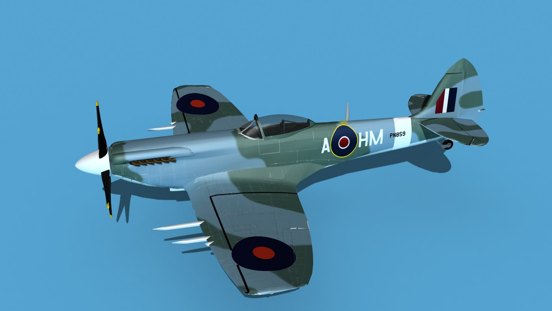 Supermarine Spitfire Mk XVIII V01 3D - TurboSquid 1925707