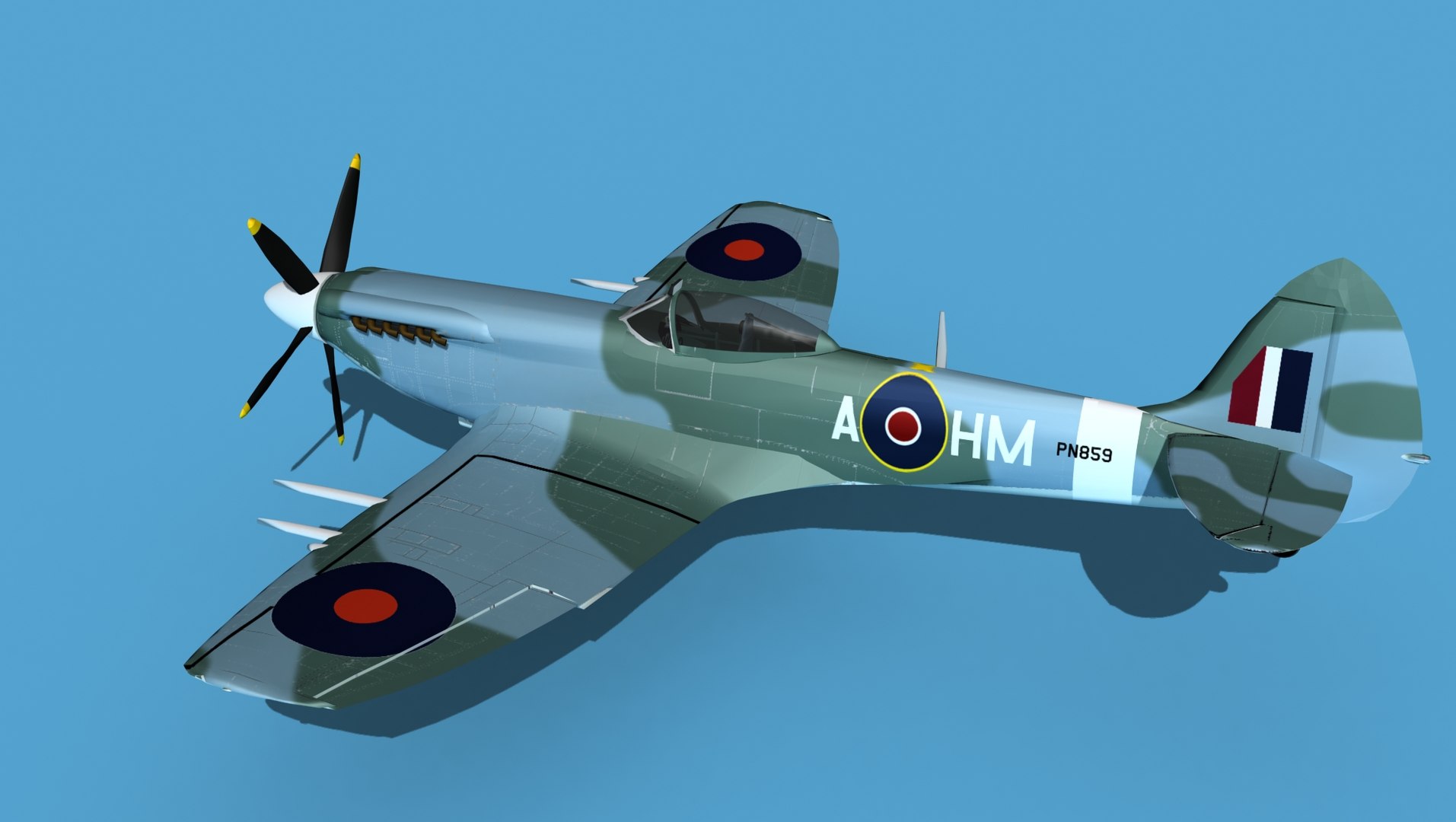 Supermarine Spitfire Mk XVIII V01 3D - TurboSquid 1925707