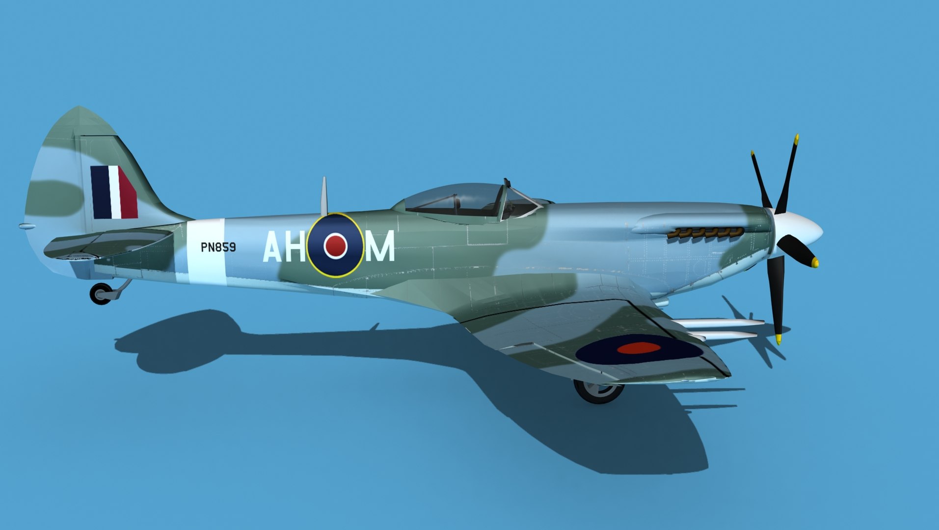 Supermarine Spitfire Mk XVIII V01 3D - TurboSquid 1925707