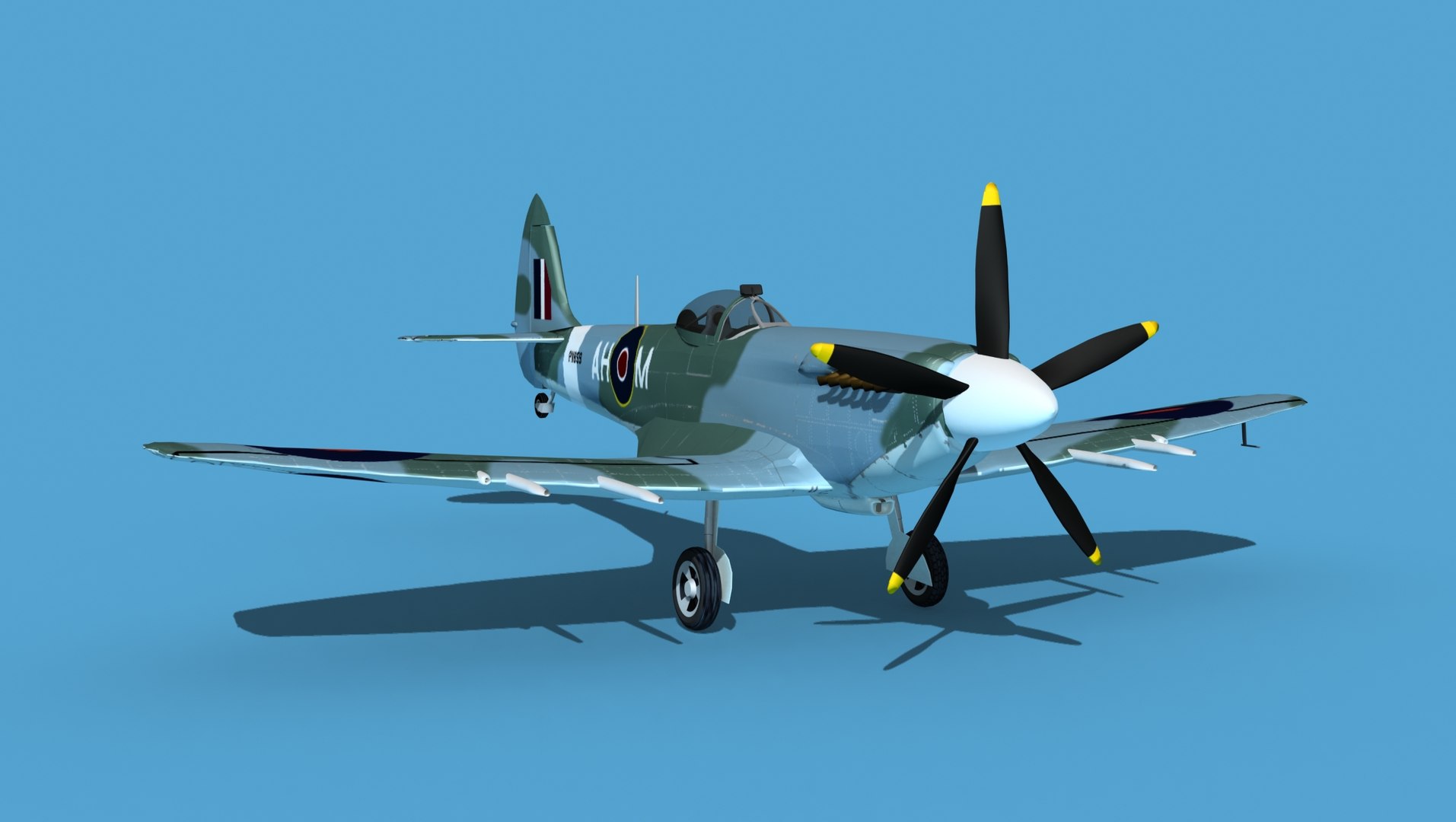 Supermarine Spitfire Mk XVIII V01 3D - TurboSquid 1925707
