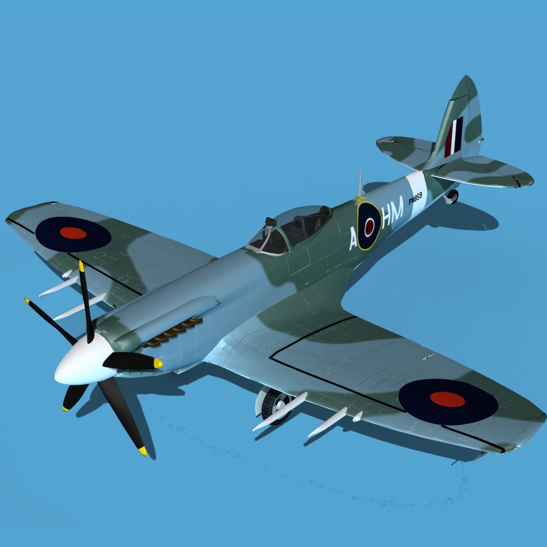 Supermarine Spitfire Mk XVIII V01 3D - TurboSquid 1925707