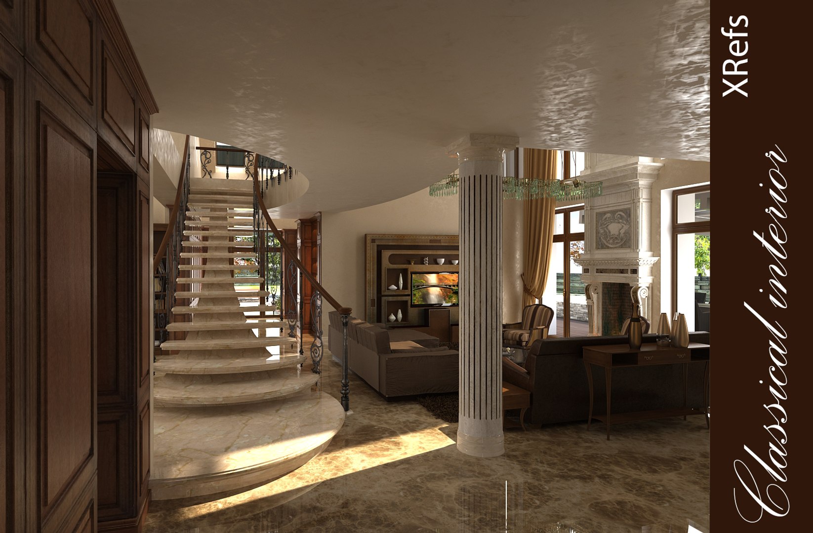 Interior Classic House 3d Max