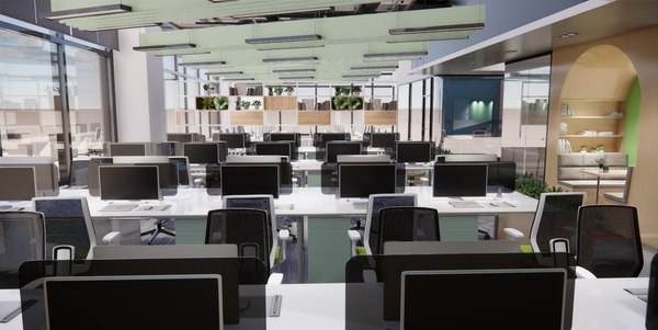3D Office Interior-A4 - TurboSquid 2010400