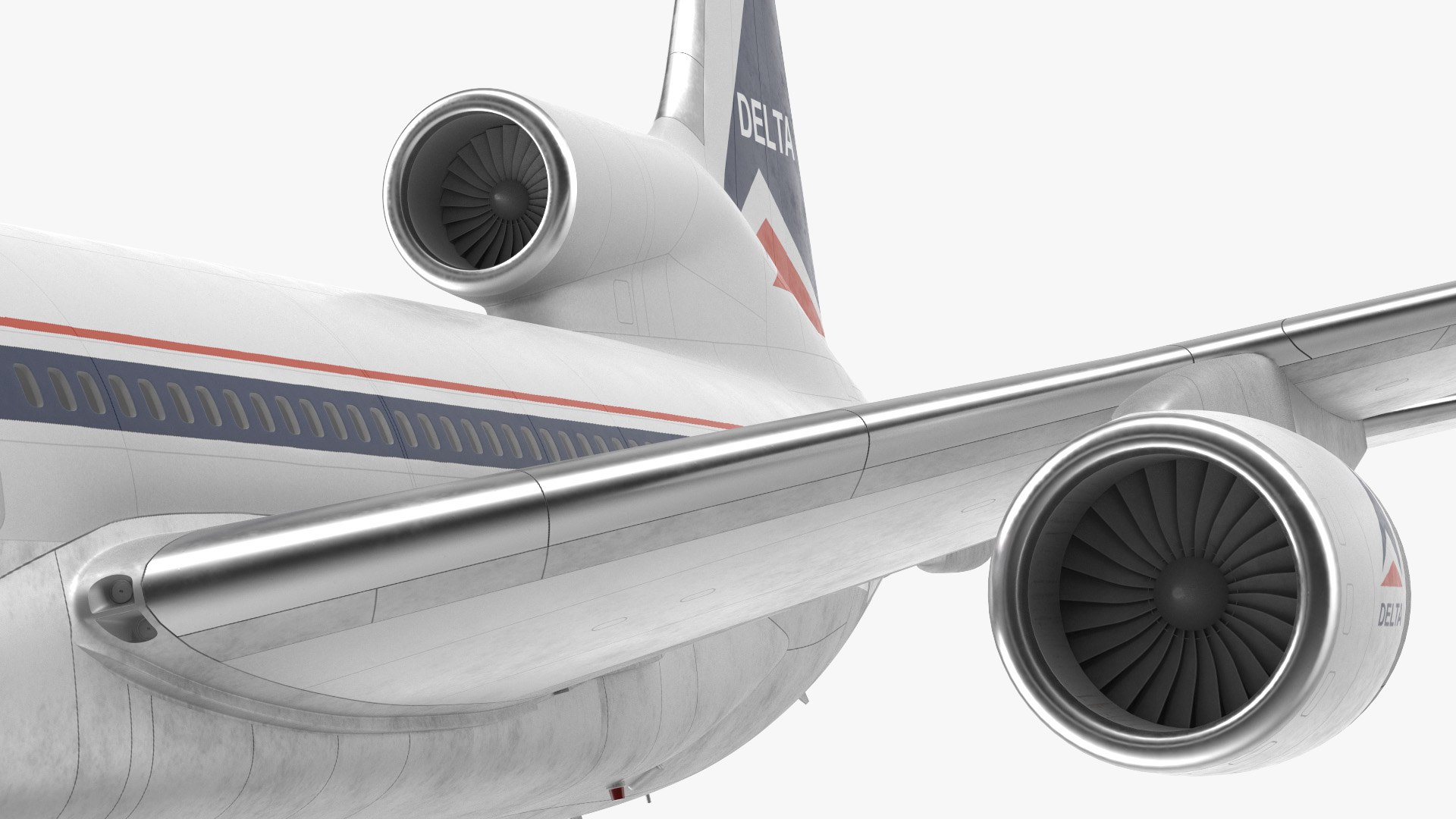 3D Delta Air Lines Lockheed L-1011 TriStar Flight model - TurboSquid ...