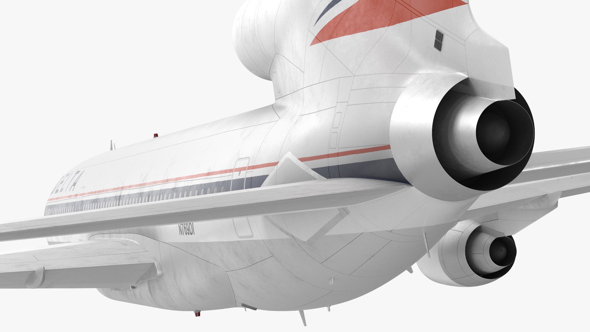 3D Delta Air Lines Lockheed L-1011 TriStar Flight model - TurboSquid ...