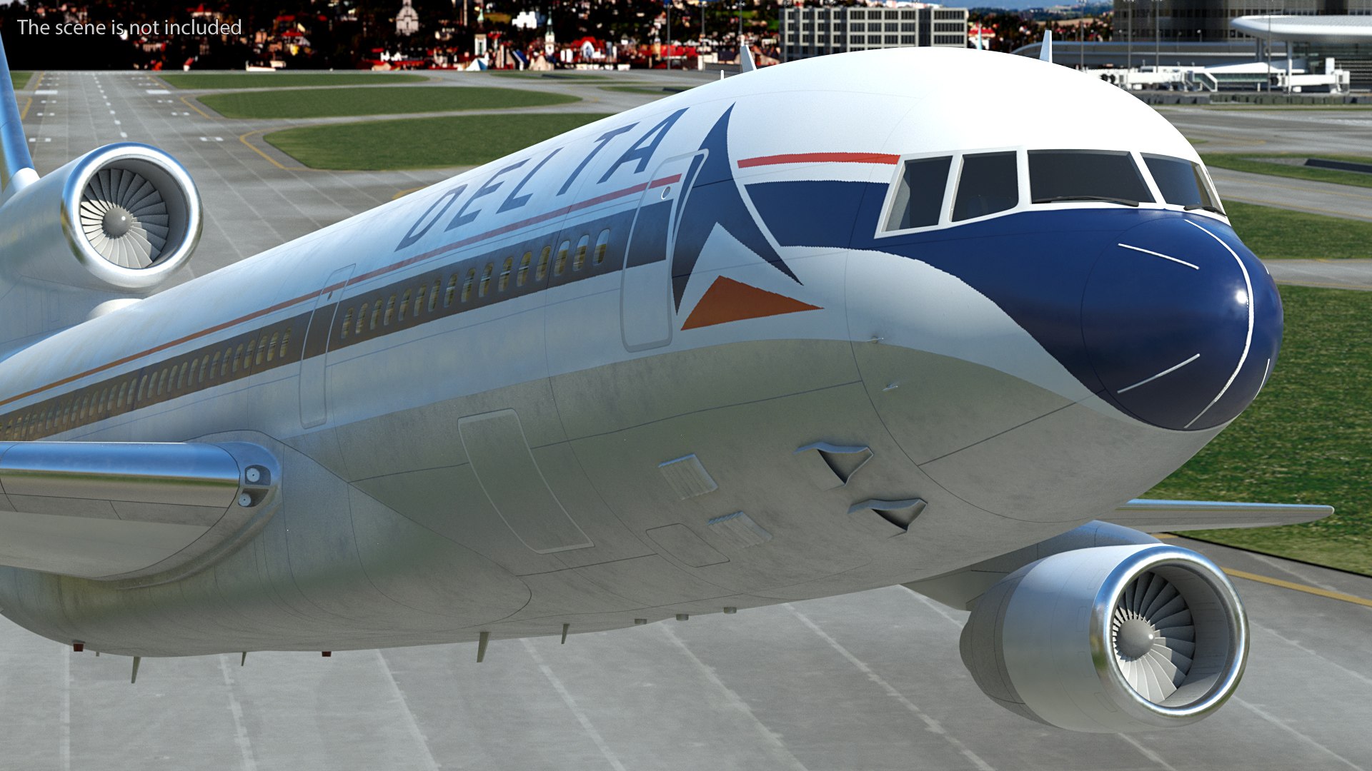 3D Delta Air Lines Lockheed L-1011 TriStar Flight model - TurboSquid ...