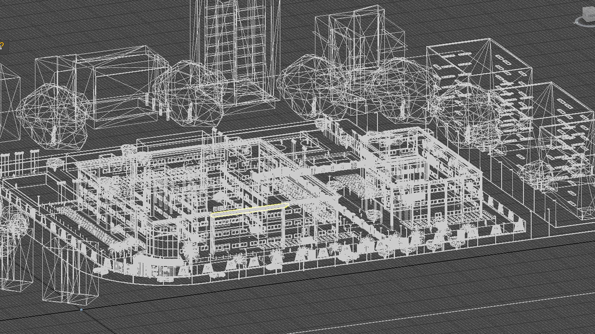 3D Revit-3DMAX School On Town 3D Model - TurboSquid 2060753