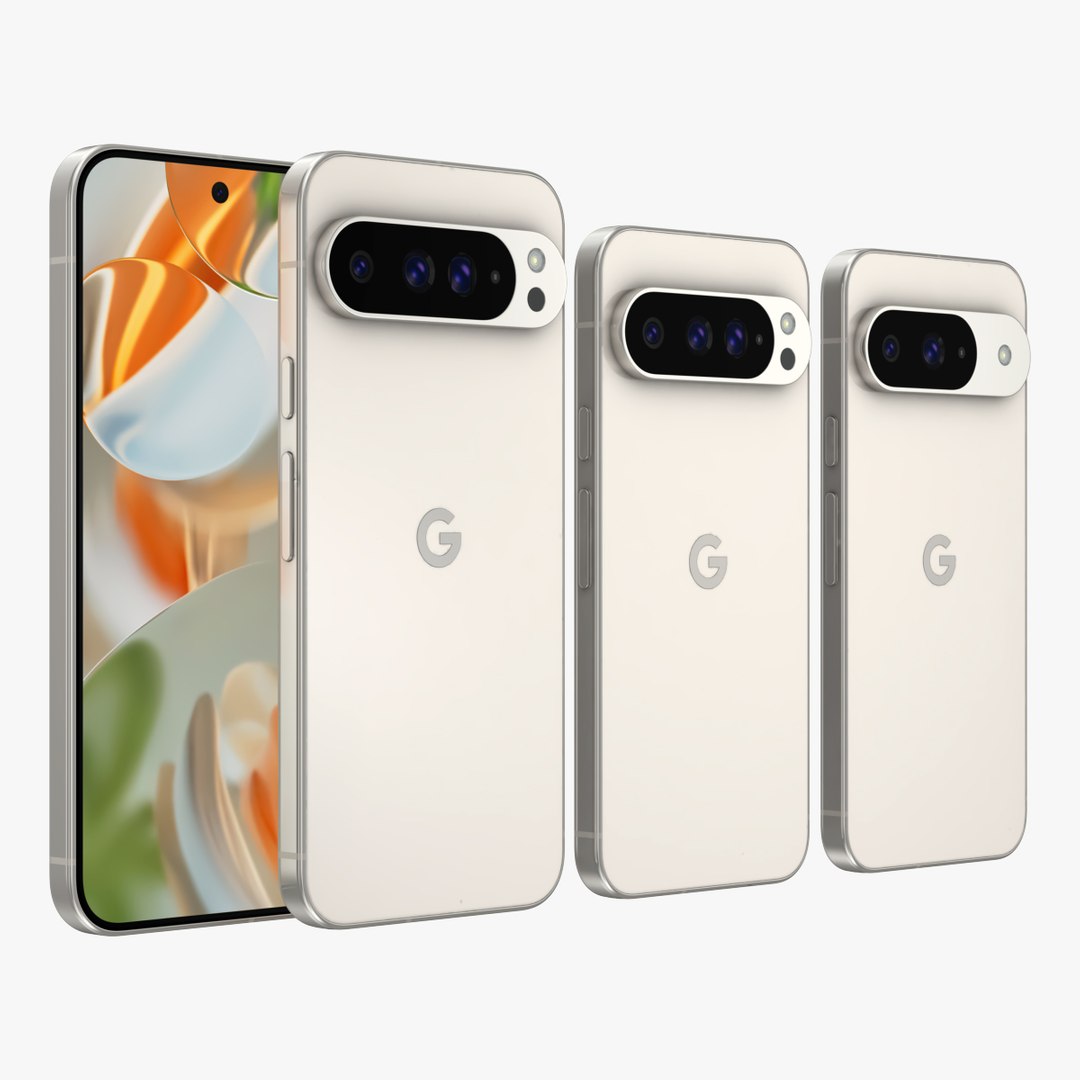 3D Model Google Pixel 9 And 9 Pro And 9 Pro XL - TurboSquid 2269175