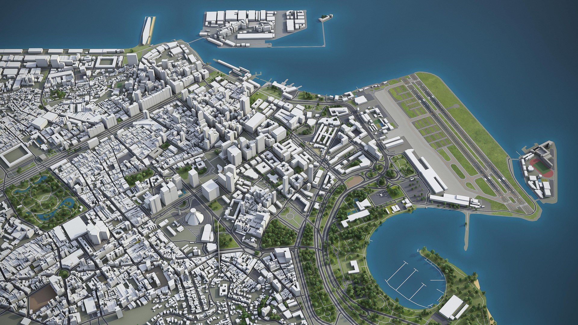 3D Rio Janeiro Surrounding Area Model - TurboSquid 1464226