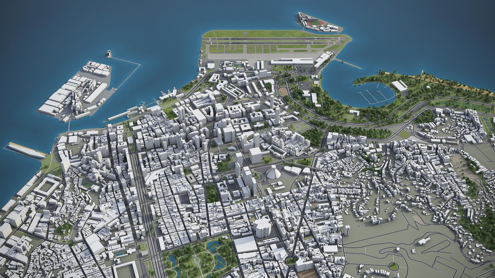 3D Rio Janeiro Surrounding Area Model - TurboSquid 1464226