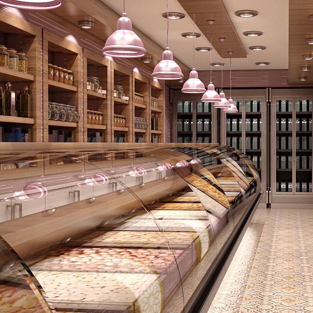 Store Set Interior 3D Model - TurboSquid 1228060