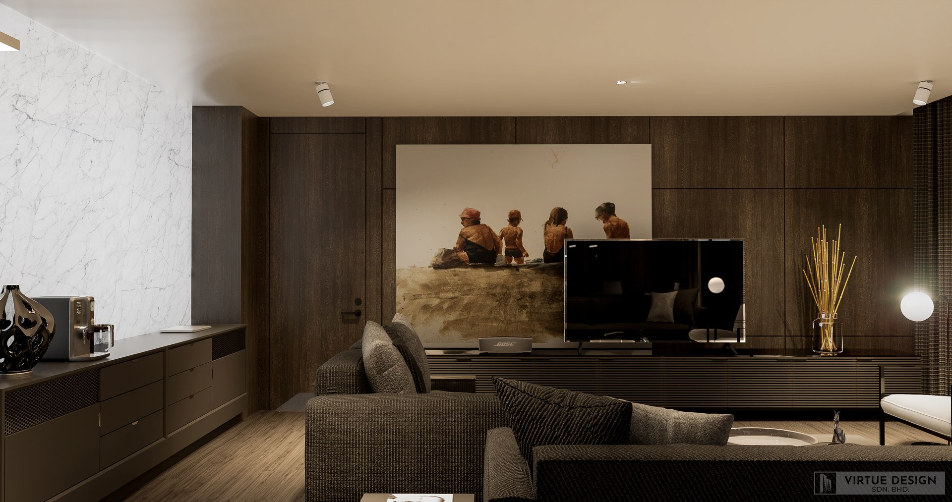 3D Model Modern Living 3d Model - B - TurboSquid 1736649