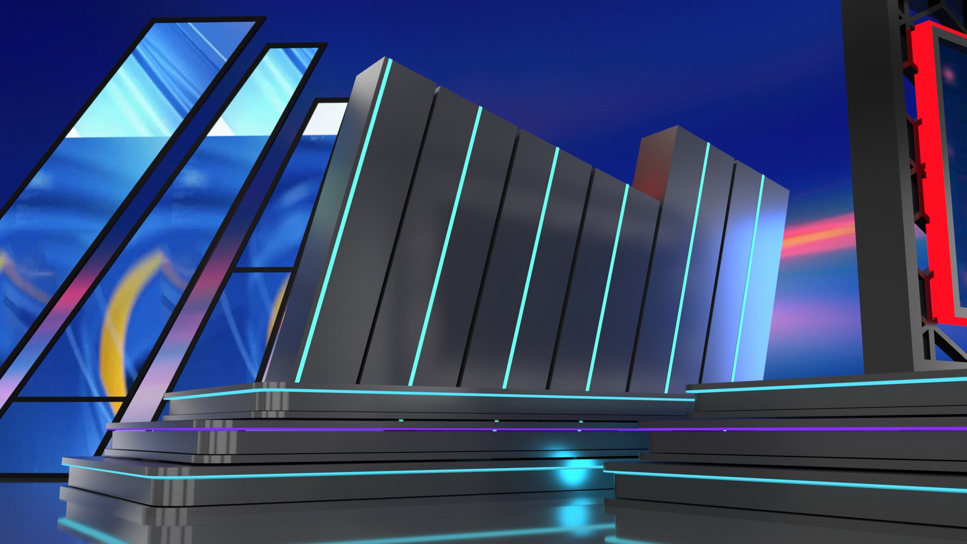 Virtual Set 3D Model - TurboSquid 1872459