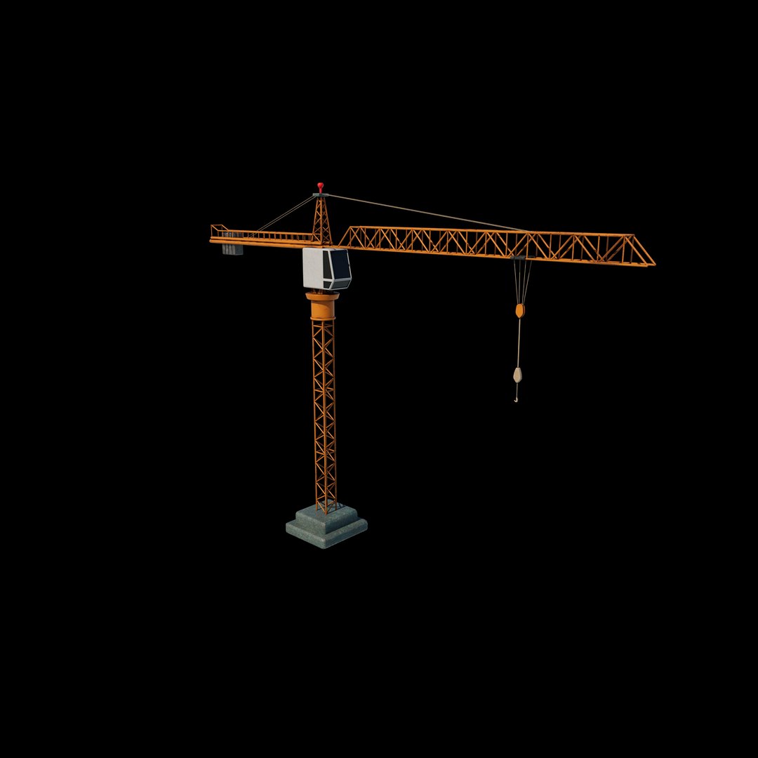 3D Tower Crane 3D Model Model - TurboSquid 2371196