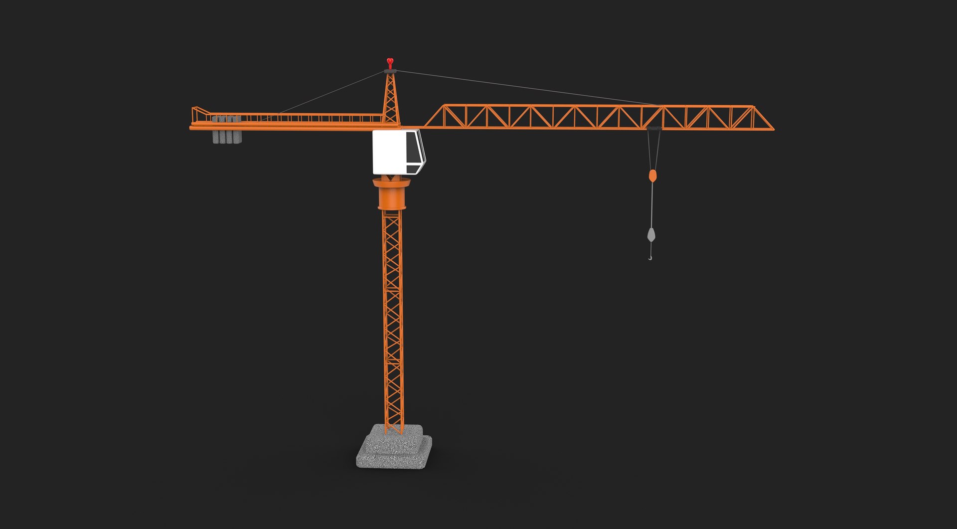 3D Tower Crane 3D Model Model - TurboSquid 2371196