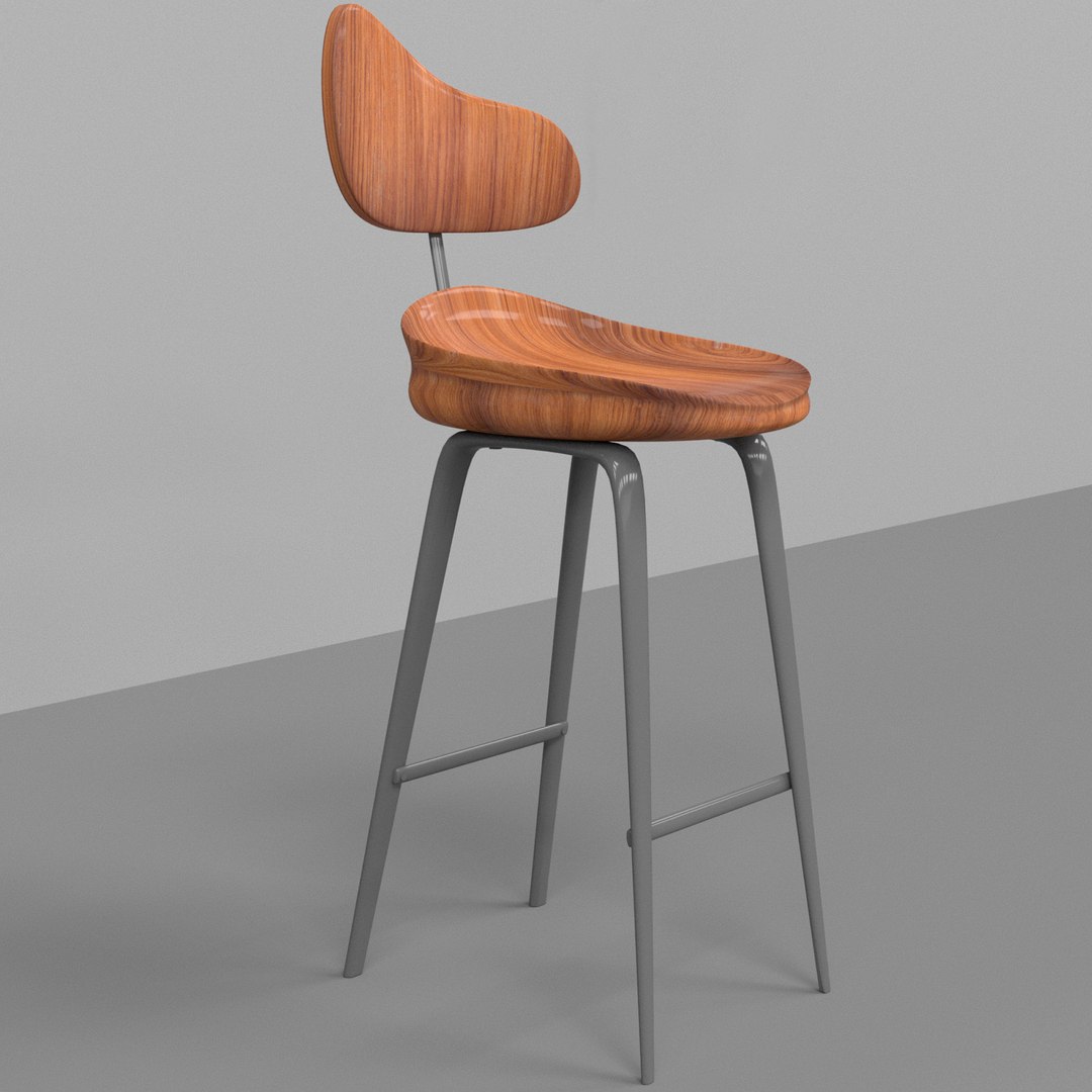 3D Bar Stool - TurboSquid 1288935
