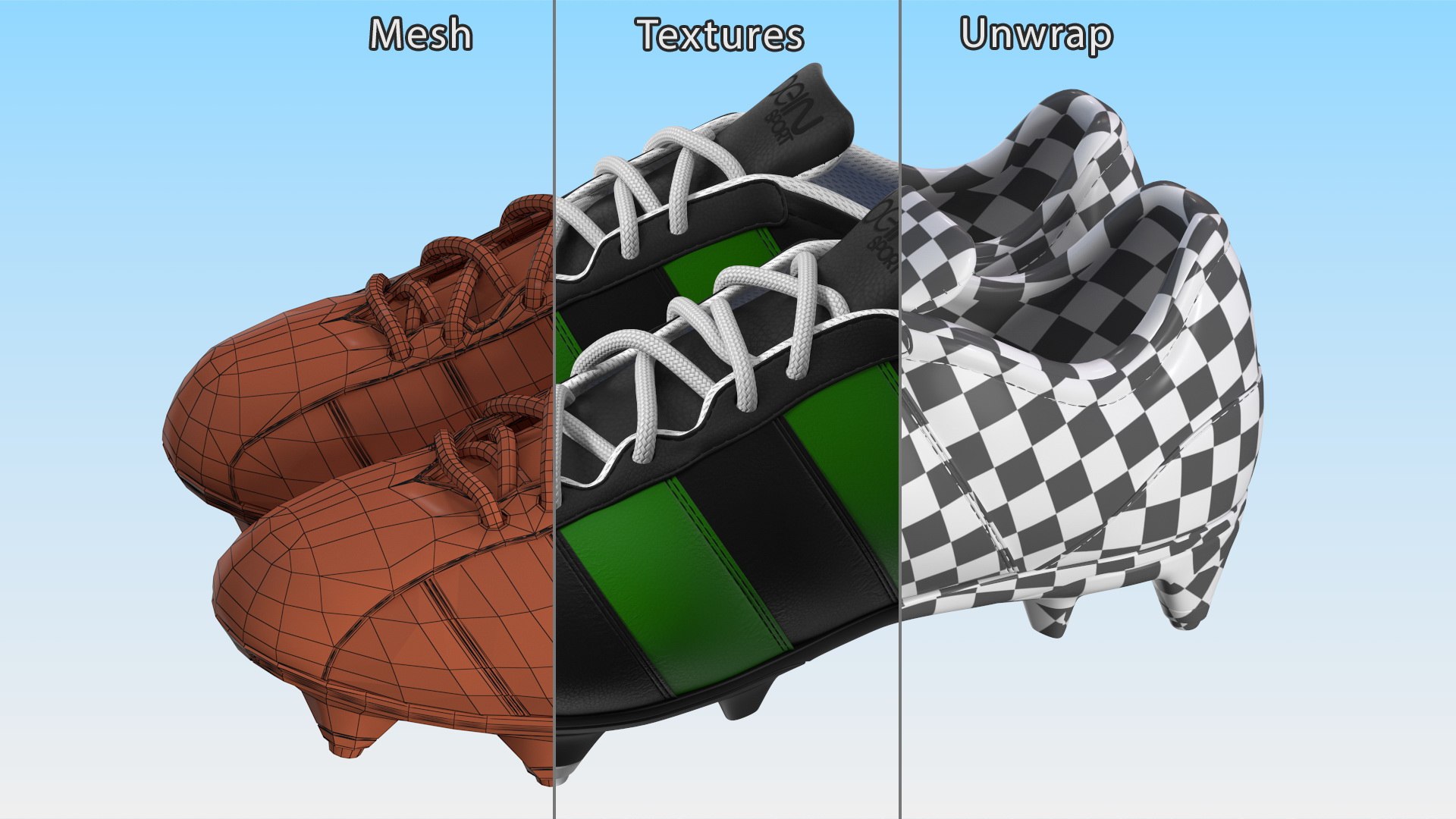 Soccer Cleats Pair 3D Model - TurboSquid 2326759