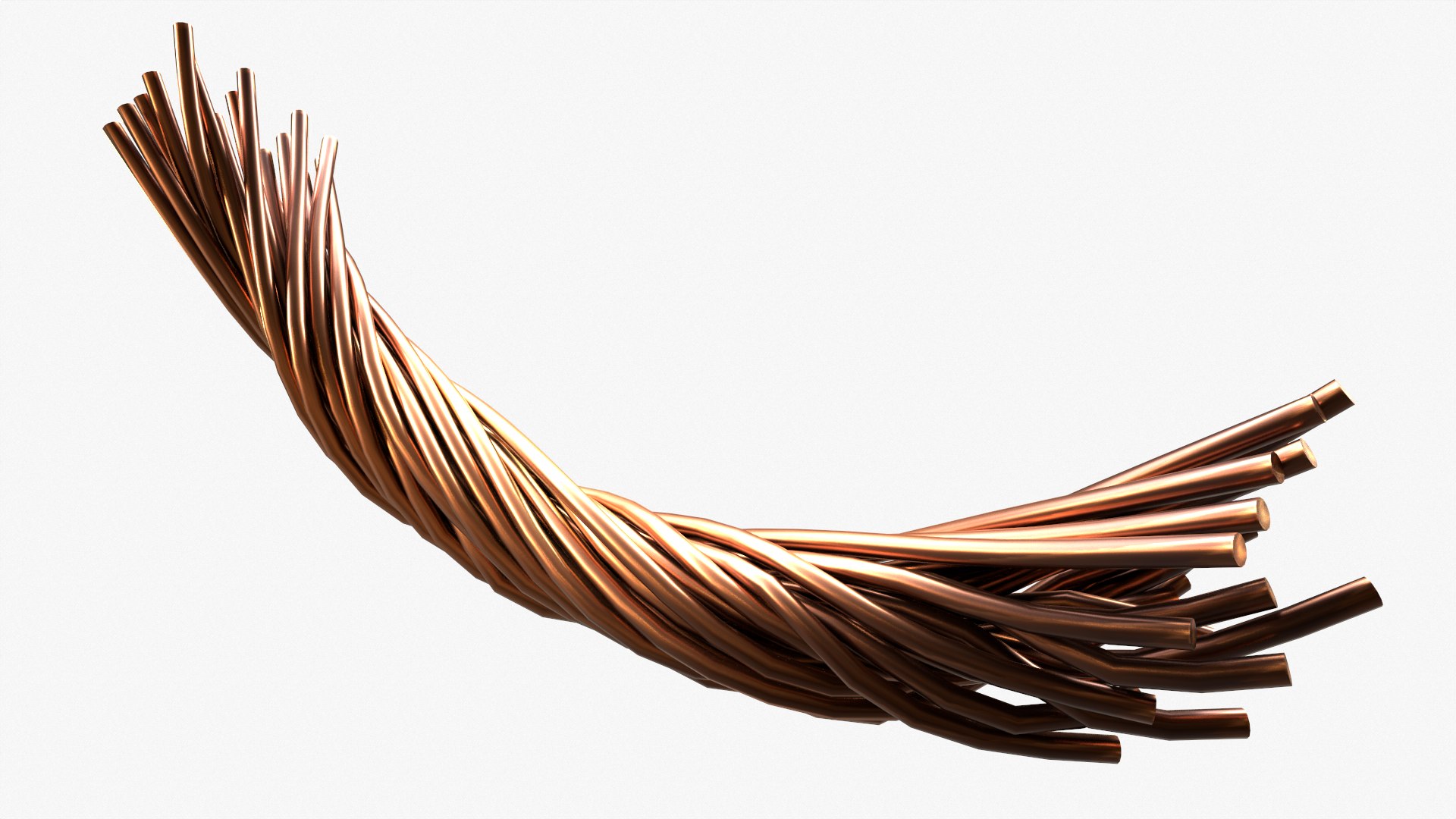 3D Copper Wire Cable Structure Model - TurboSquid 1782667