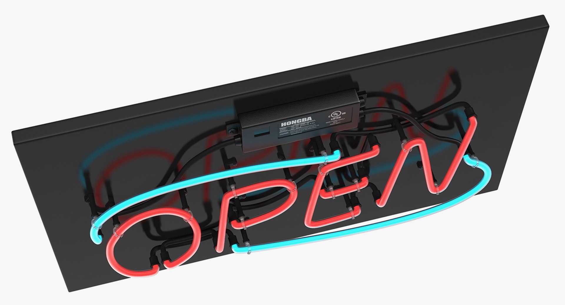 Neon Sign Open 3D Model - TurboSquid 1369781