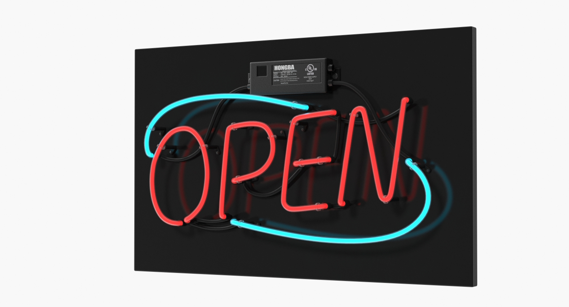 Neon Sign Open 3D Model - TurboSquid 1369781