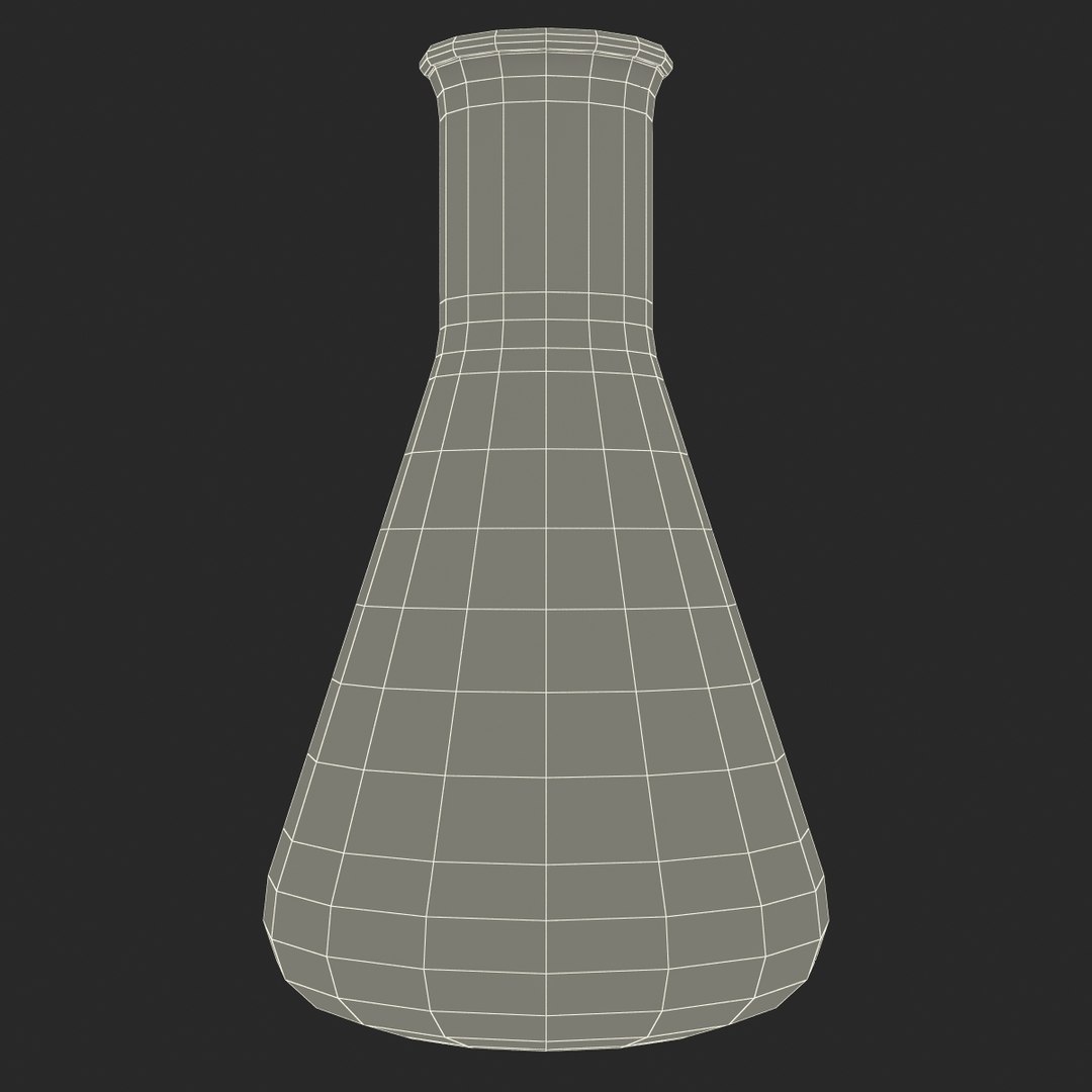 3d Model 250 Ml Erlenmeyer Flask