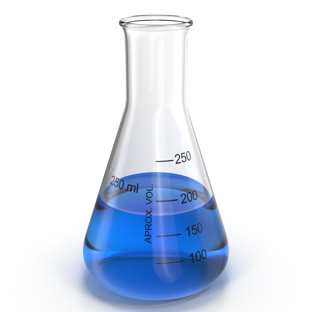 3d Model 250 Ml Erlenmeyer Flask