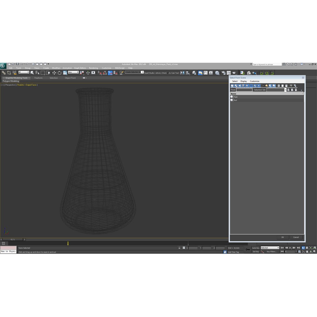 3d Model 250 Ml Erlenmeyer Flask
