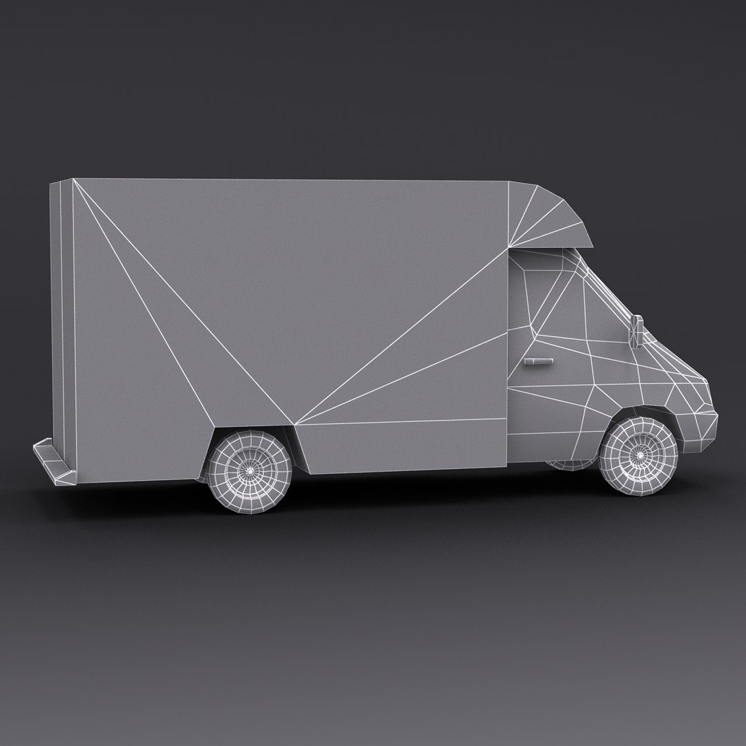 Delivery Van 3d 3ds