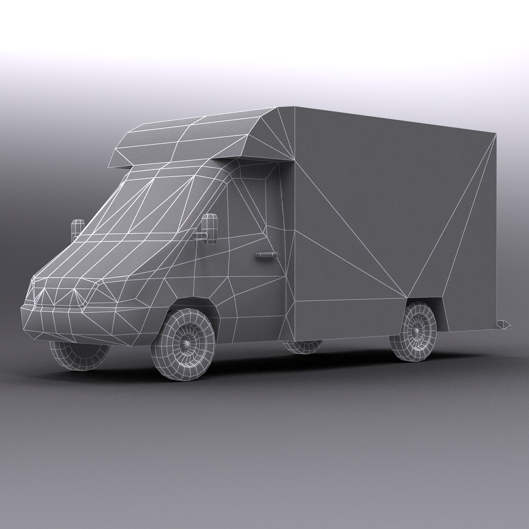 Delivery Van 3d 3ds