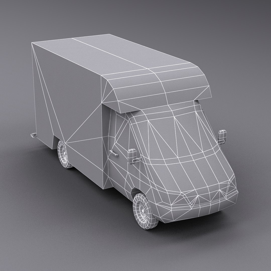 Delivery Van 3d 3ds