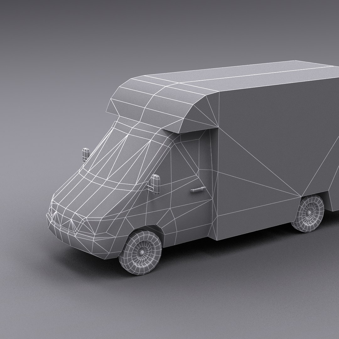 Delivery Van 3d 3ds