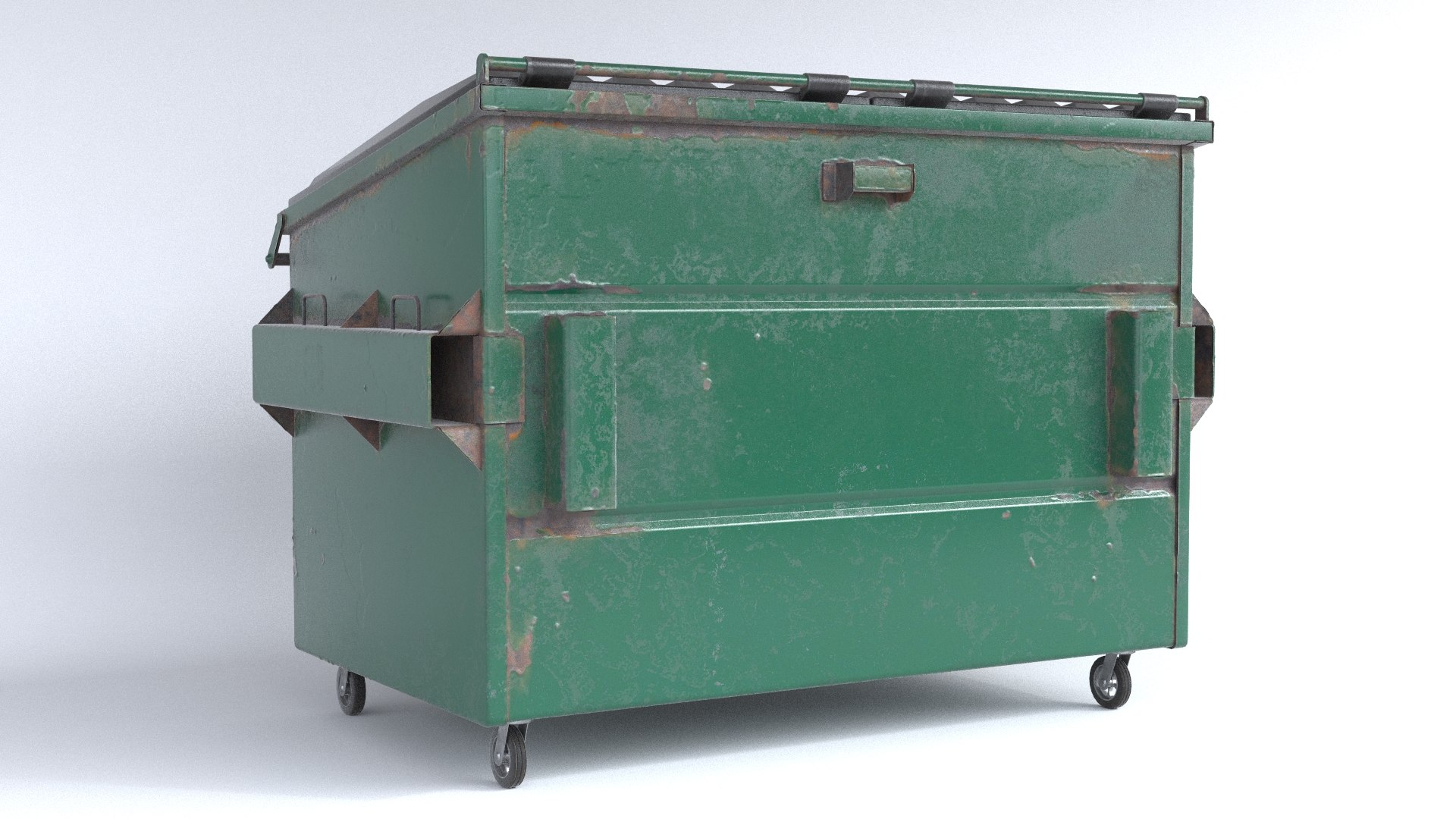 Trash Dumpster PBR 3D model - TurboSquid 2117912