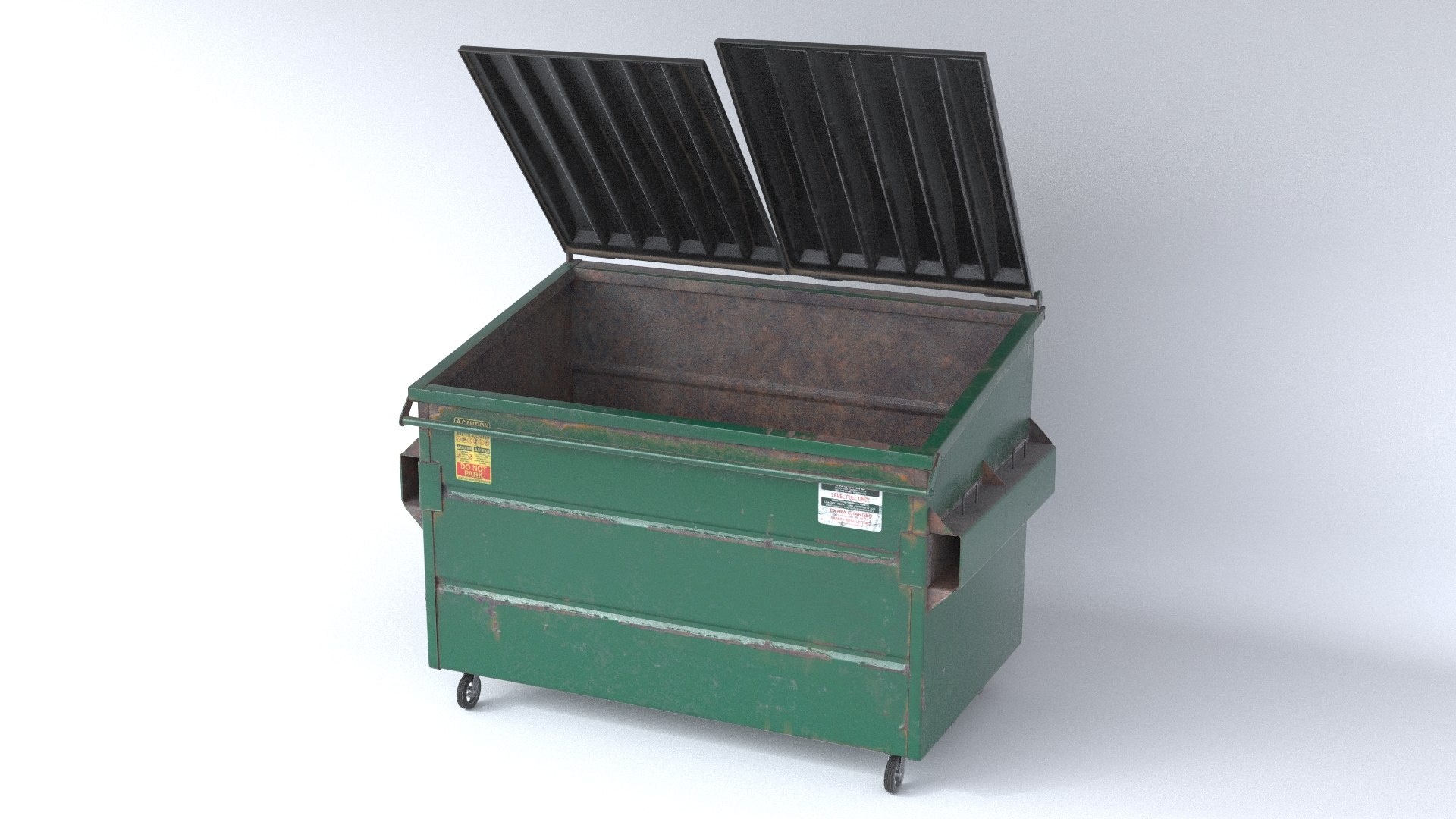 Trash Dumpster PBR 3D model - TurboSquid 2117912