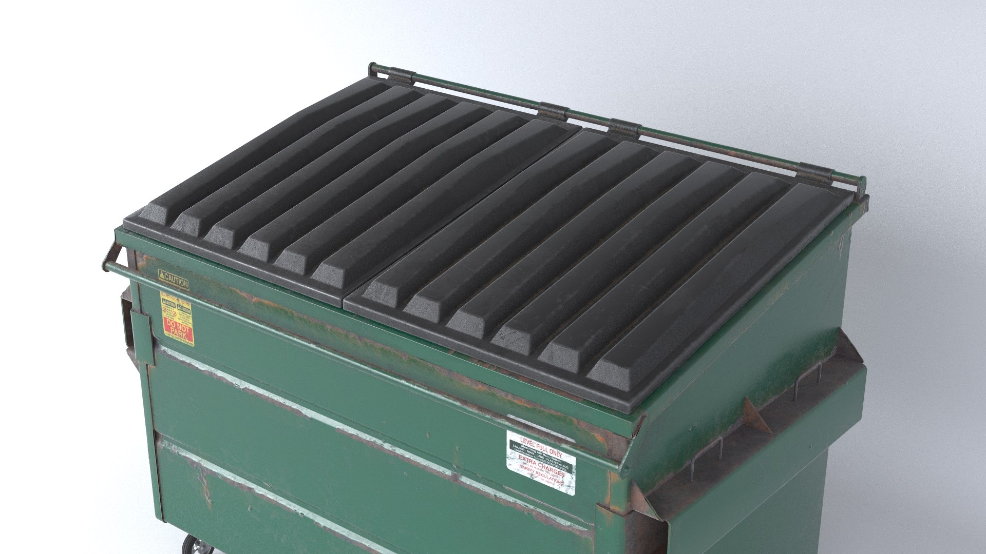 Trash Dumpster PBR 3D model - TurboSquid 2117912