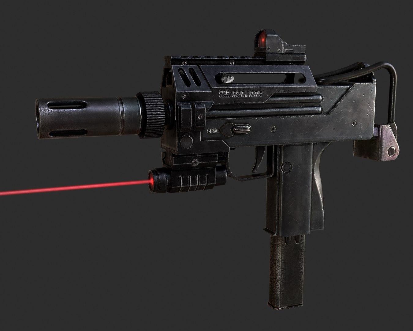 Ingram Mac-10 3d Max