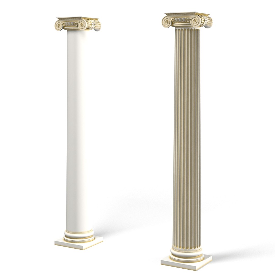 Ionic Column Classic 3d Max