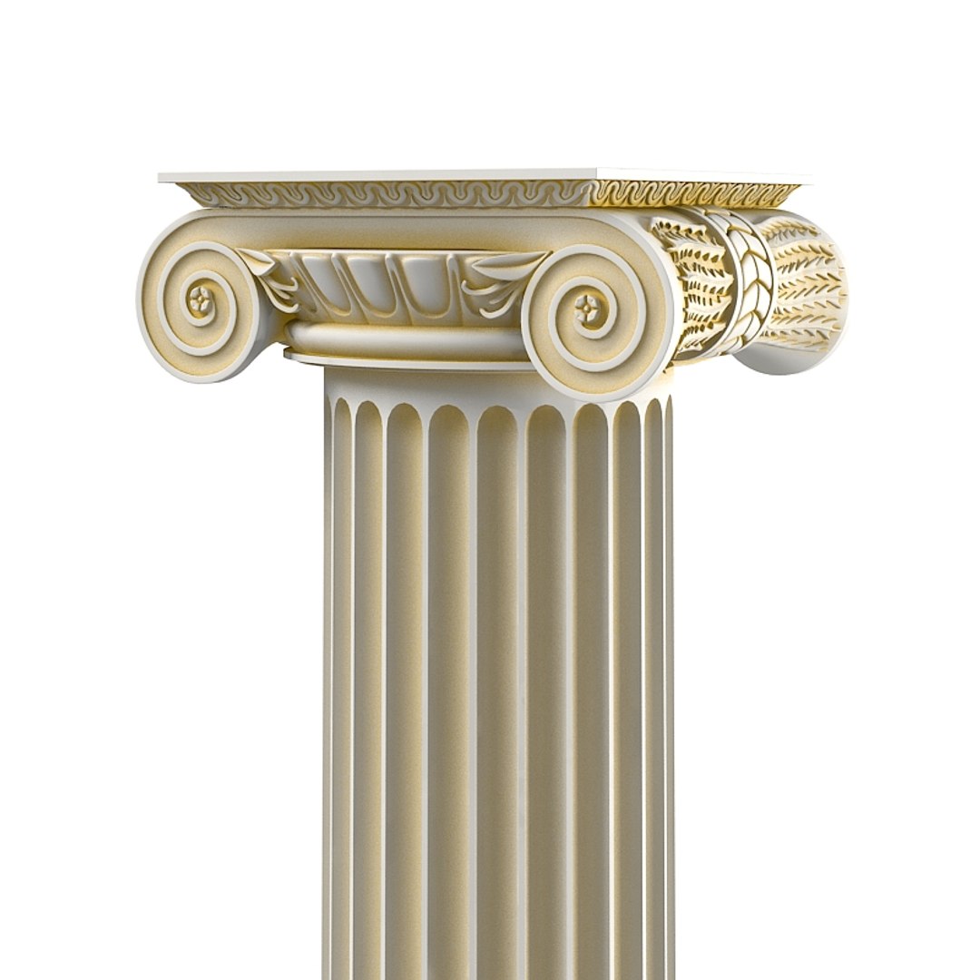 Ionic Column Classic 3d Max