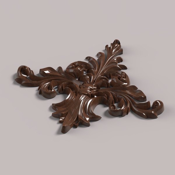 3D corner decor carving model - TurboSquid 1206929