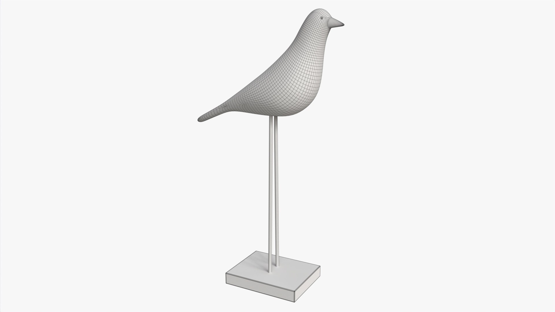 Free 3D Abstract Ceramic Bird Figurine - TurboSquid 2022488