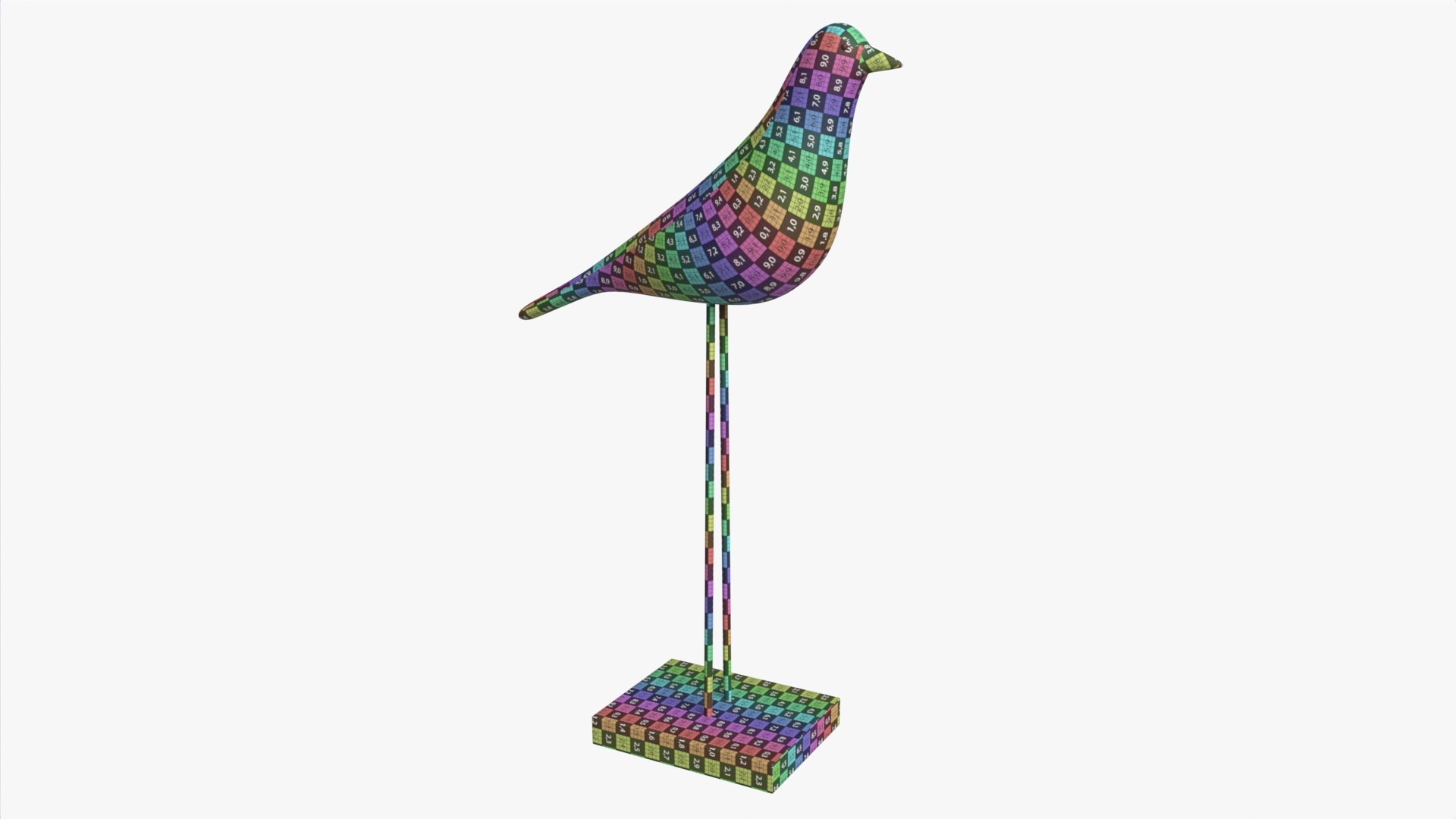 Free 3D Abstract Ceramic Bird Figurine - TurboSquid 2022488