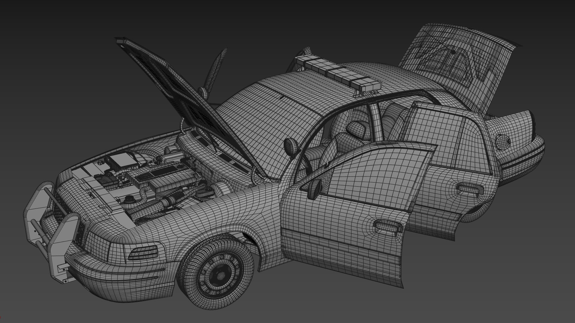 Ford Crown Victoria Police 3D - TurboSquid 2231735