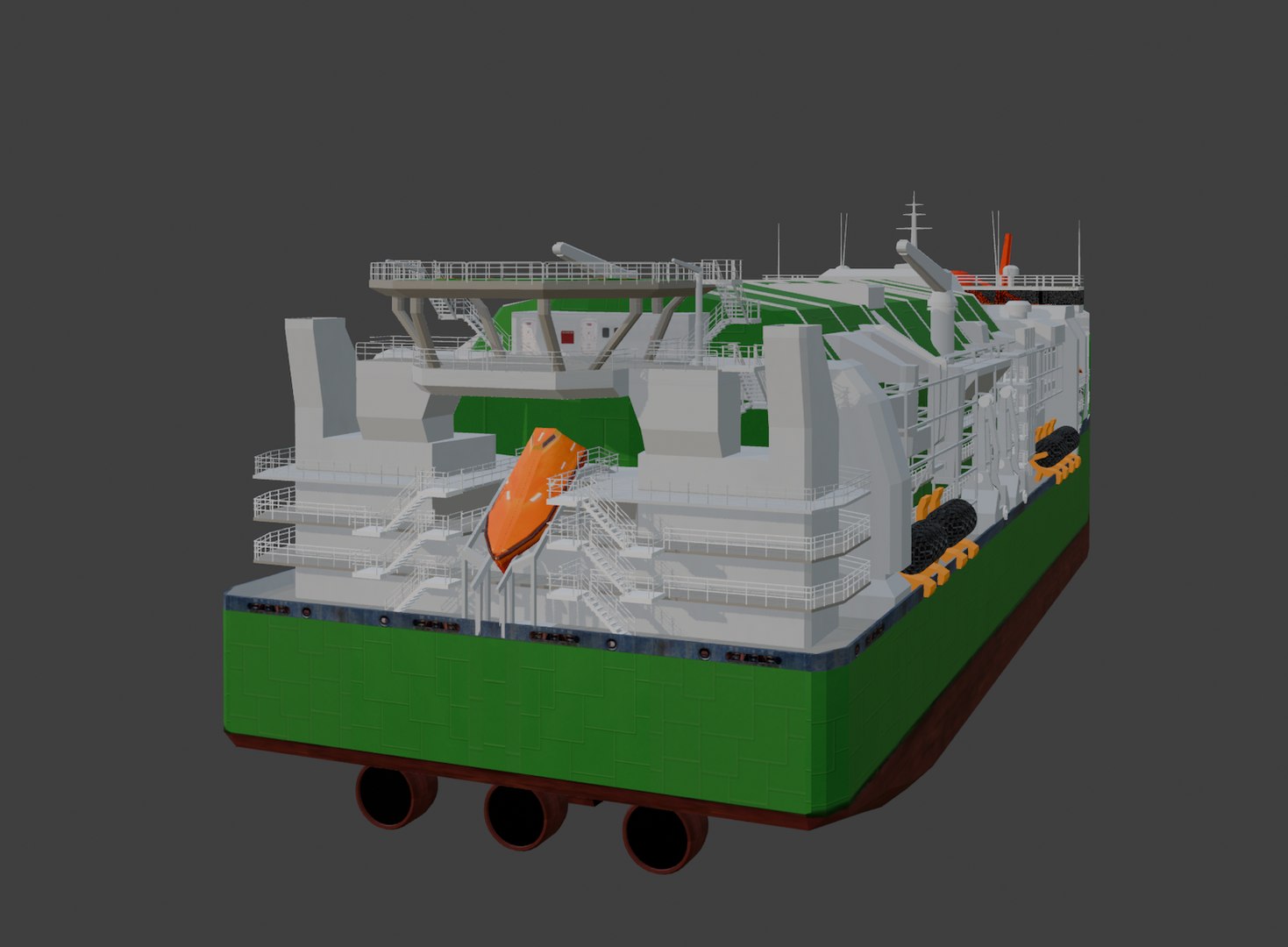 Small FPSO FSRU Ship 145m 60000 M3 3D Model - TurboSquid 2408322